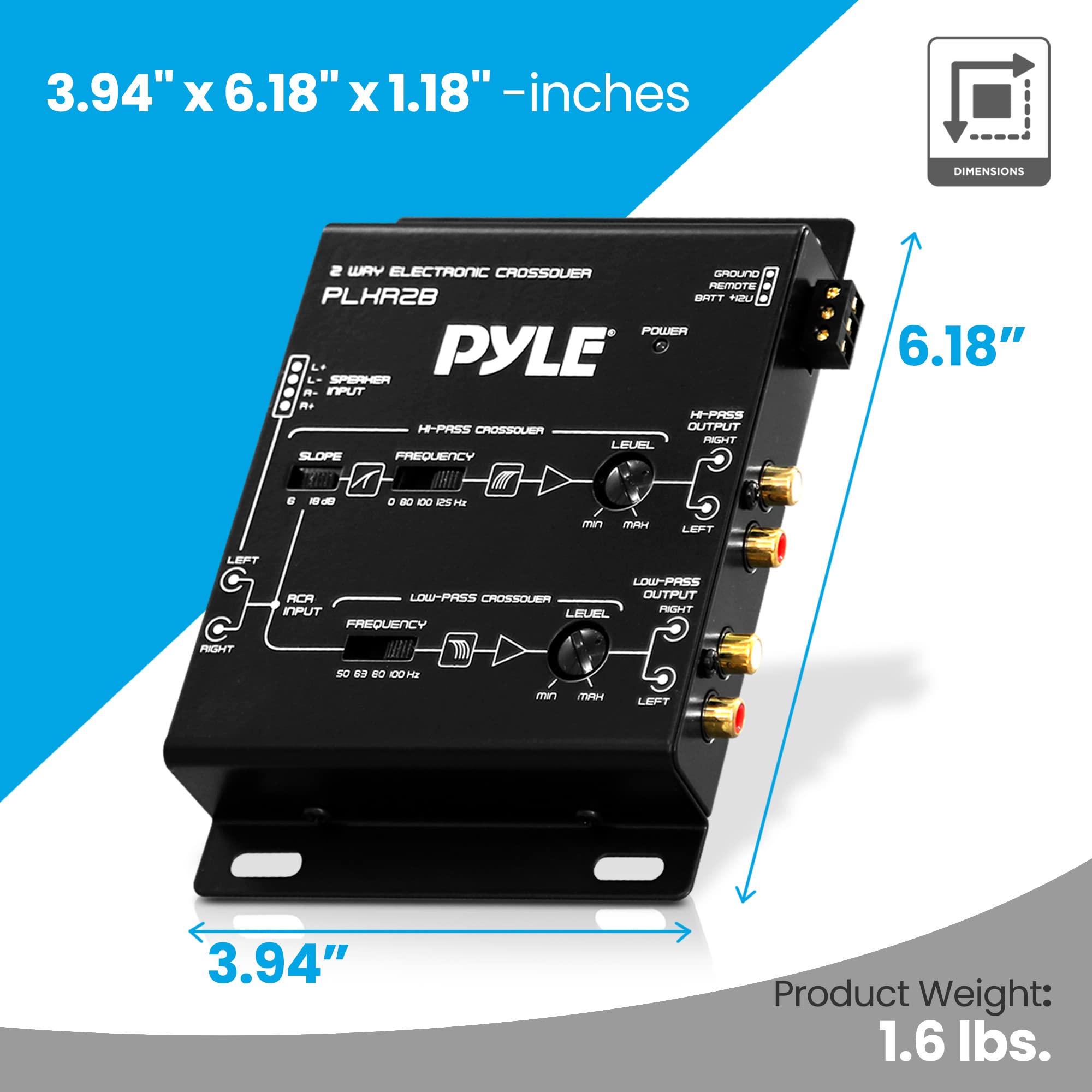 Mua Pyle 2-Way Electronic Car Audio Crossover Network - Hi-Pass/Low ...