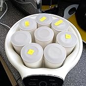 Duronic YM2 Yaourtière électrique avec écran numérique et 8 pots en ...