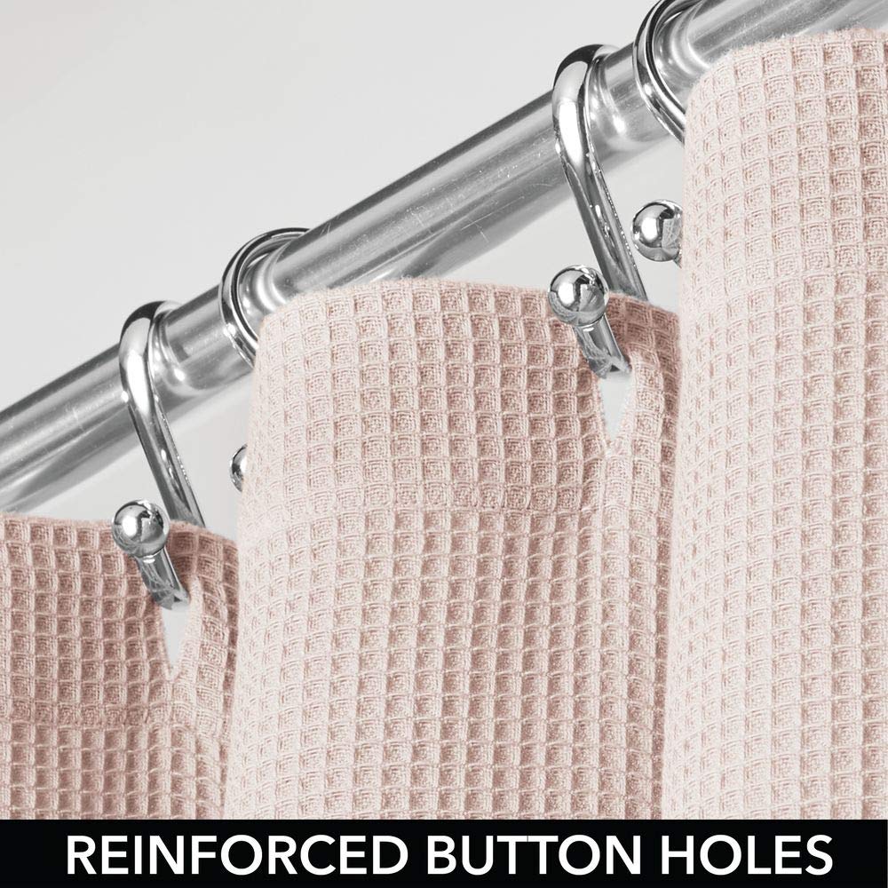 Tende da doccia, binari e ganci Rosa Chiaro Tende Bagno 100% Cotone con ...