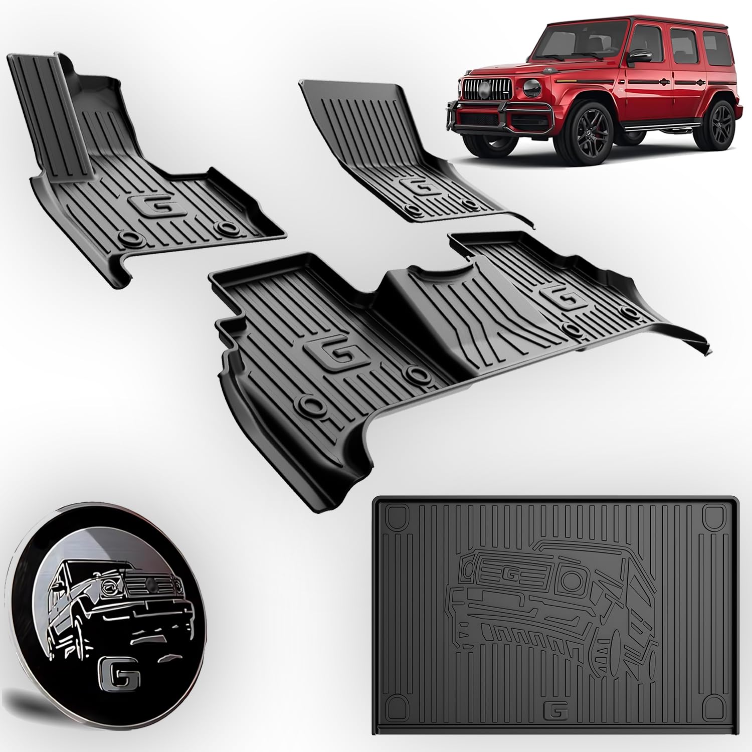 Original Floor Mats & Trunk Mat for 2019-2024 2025 Mercedes-Benz G ...