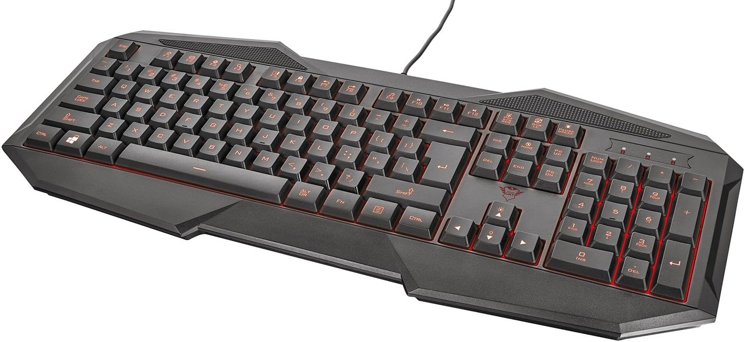 Trust GXT 830 Clavier Gamer LED Lumineux - Anti Ghosting, 12 Touches ...