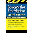 CliffsNotes Basic Math & Pre-Algebra Quick Review: 2nd Edition ...