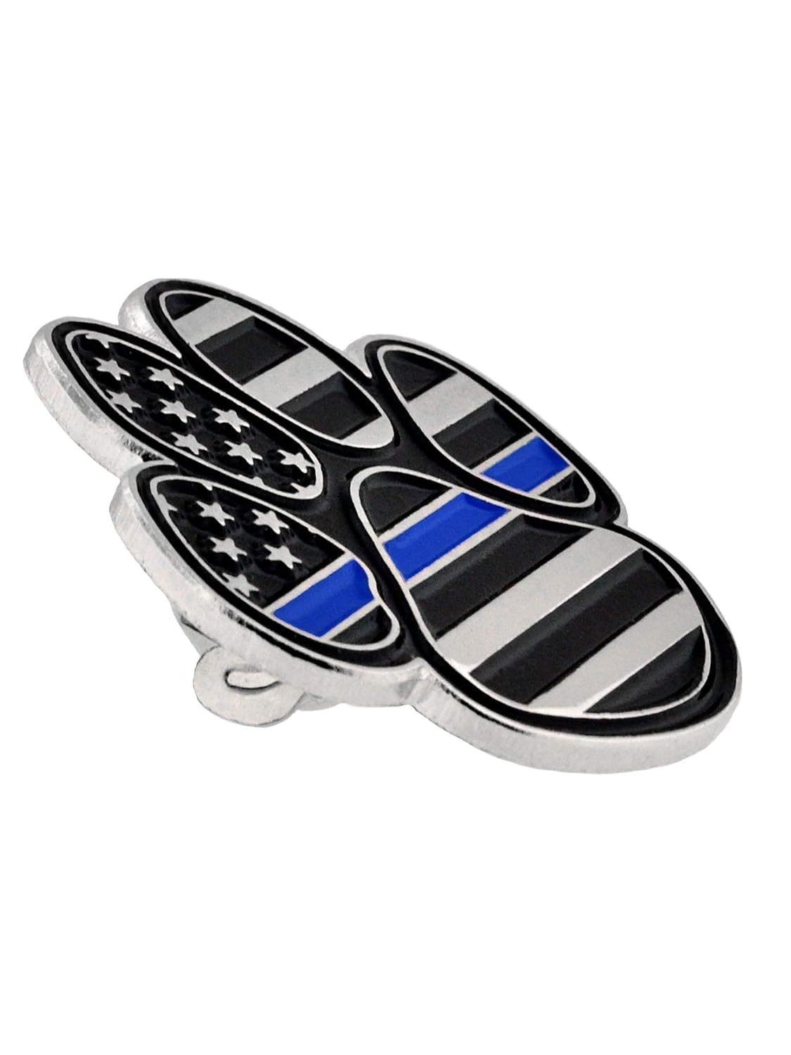 PinMart Law Enforcement Thin Blue Line K9 Police Dog Paw Print Lapel ...