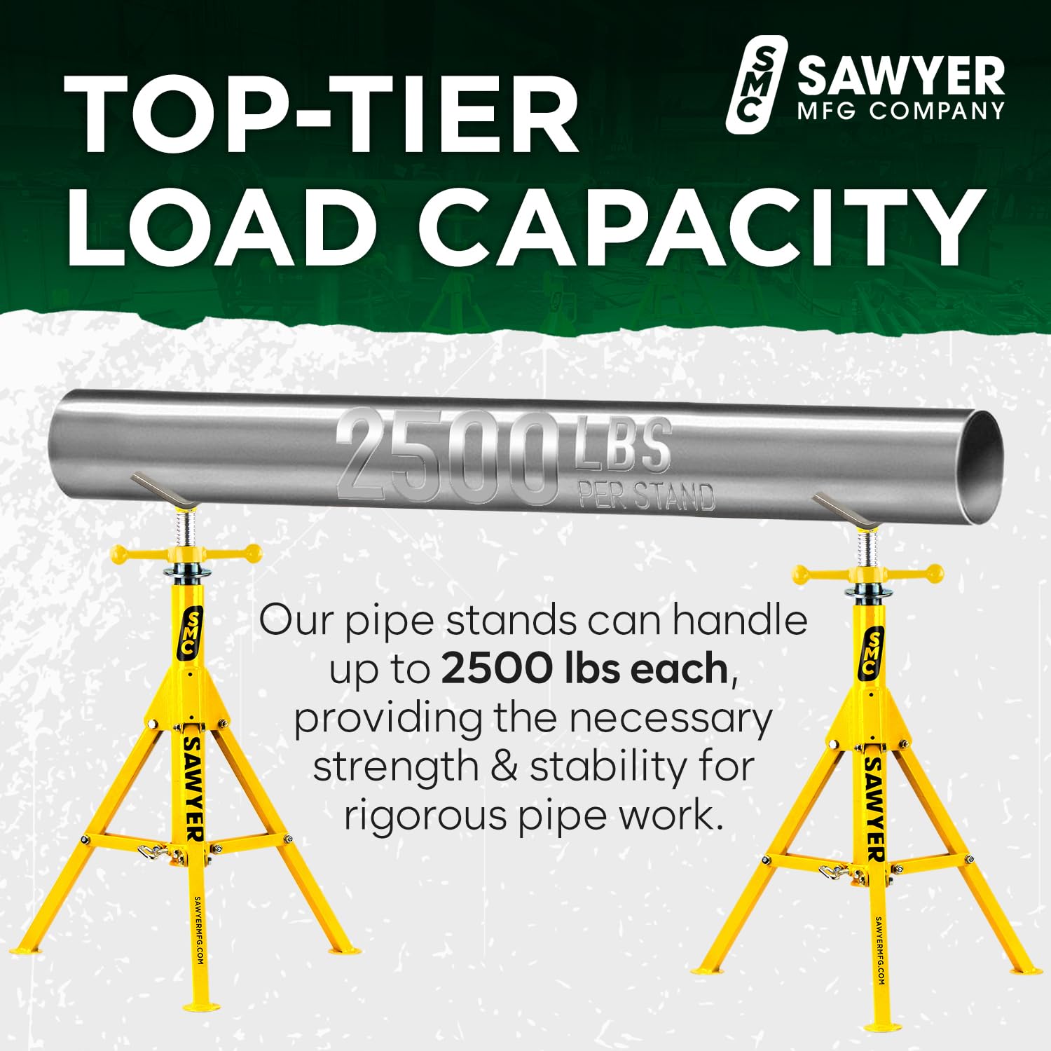 Mua Sawyer Mfg Company Folding V Head Pipe Stand - Heavy Duty Steel ...