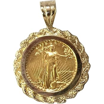 Amazon.com: TEX 22K Fine Gold 1/4 Oz Lady Liberty Coin Set With -14K ...