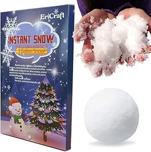 Amazon.com: Ericraft Instant Snow, Artificial Snow Powder (Makes 5 ...