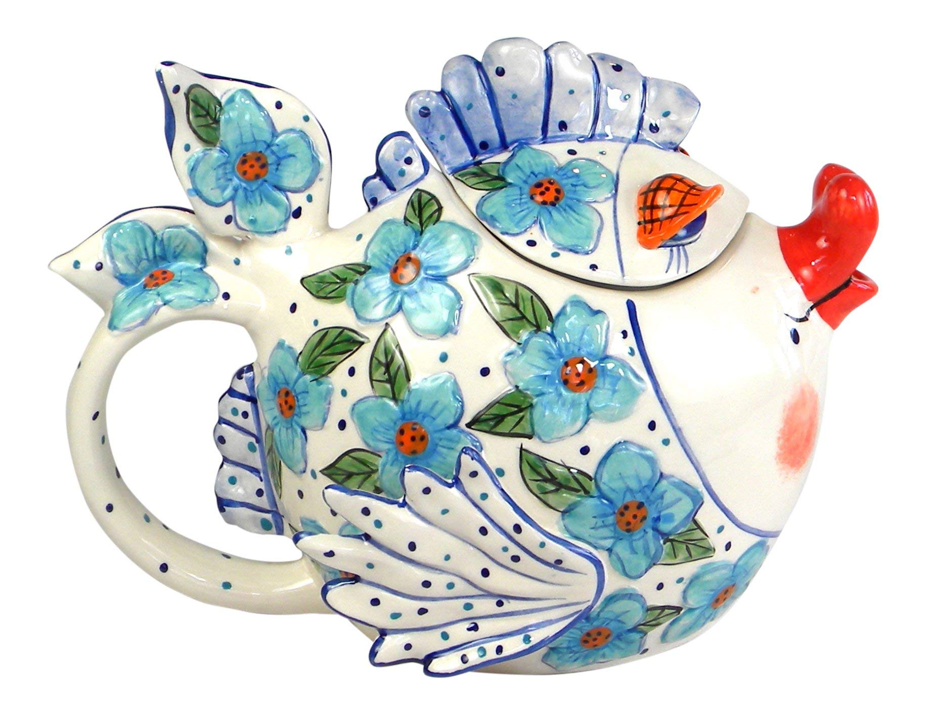 Blue Sky Ceramic Delft Fish Teapot – Oddity Lane