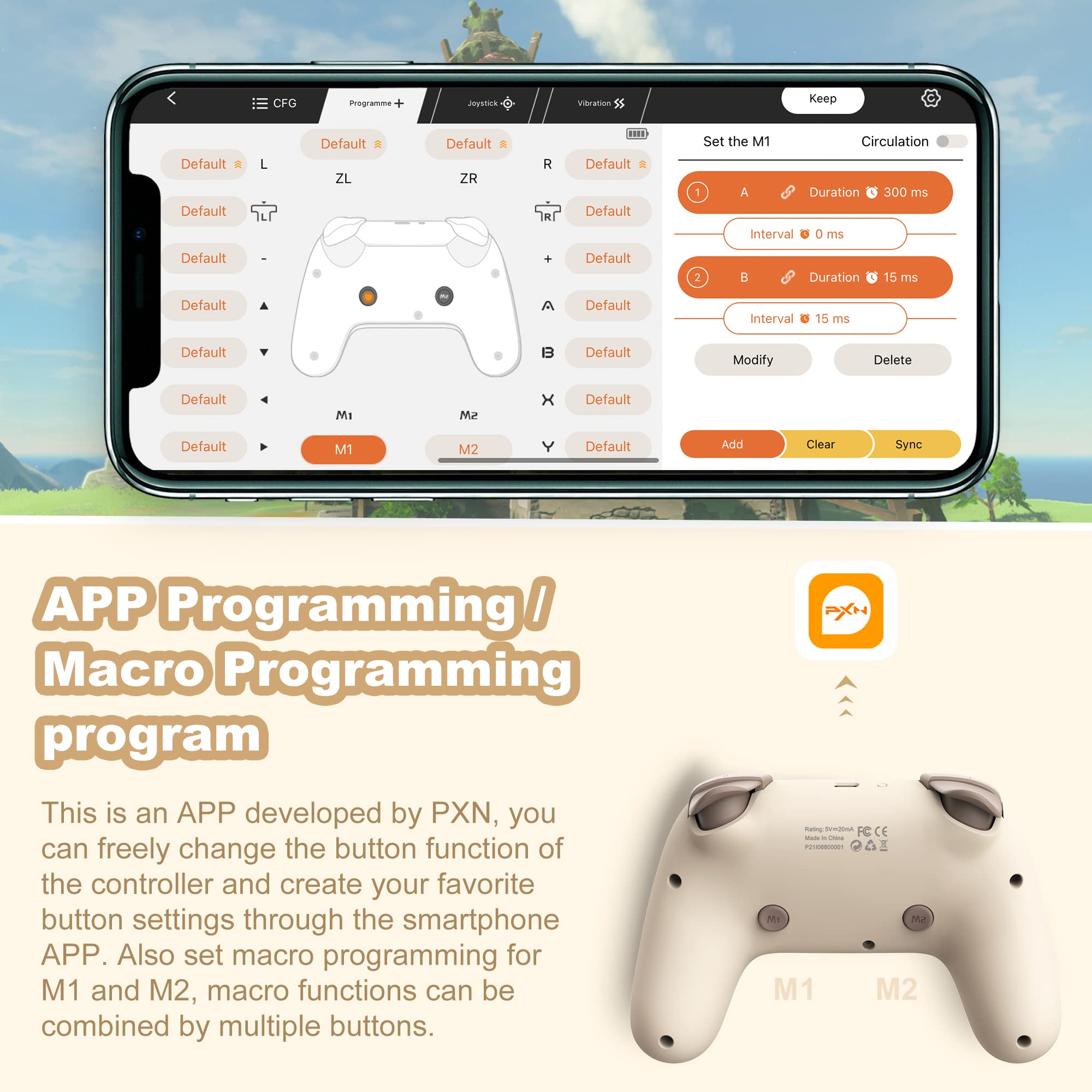 Mua PXN Switch Controller - Wireless for Switch/Lite/OLED with APP Programmable Turbo Gyro Axis ...