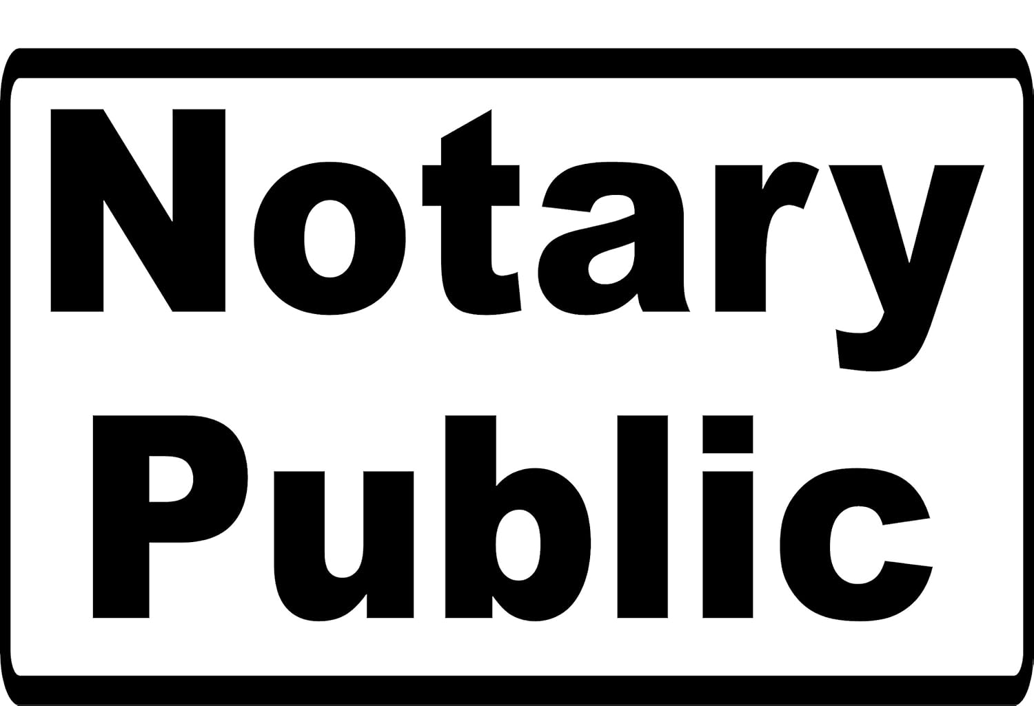 Amazon.com: Notary public Business door vinyl sticker Decal 2 pack of ...