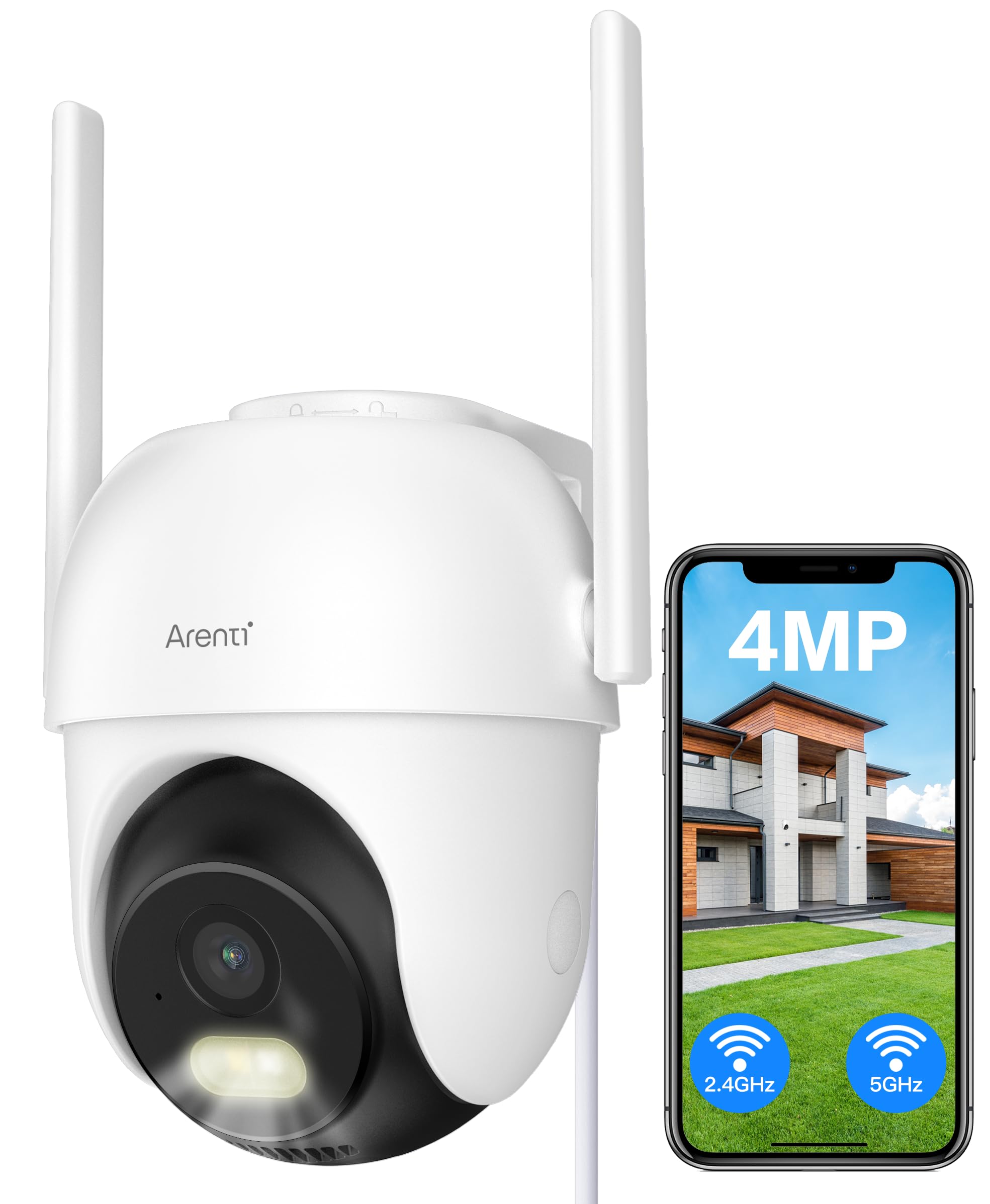 Mua 5g WiFi Outdoor Security Camera, 4MP Home Surveillance WiFi Camera ...