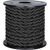 Round Cotton Covered Cord - 18/2 Antique Style Cloth Electrical Wire ...