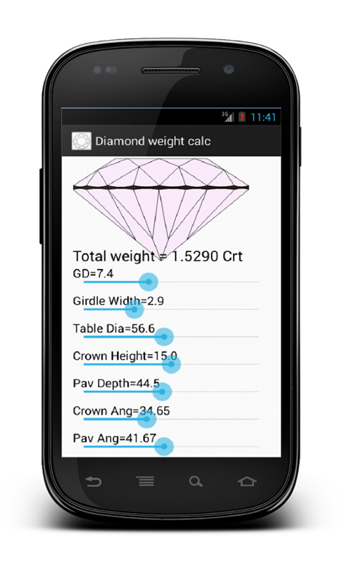 Diamond Weight Calculator:Amazon.ca:Appstore for Android