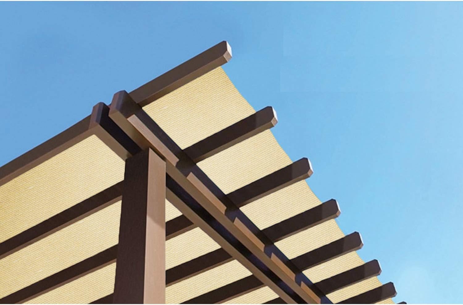 Amazon.com : Patio Paradise 6' x 8' Sunblock Shade Cloth Roll, Beige ...