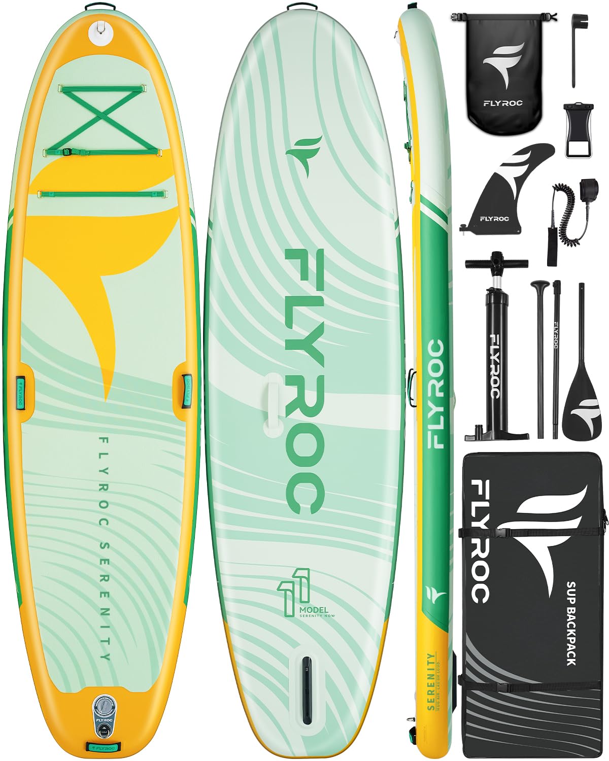 11’x35 Extra Wide Inflatable Paddle Board, 430lb Capacity Stable ...