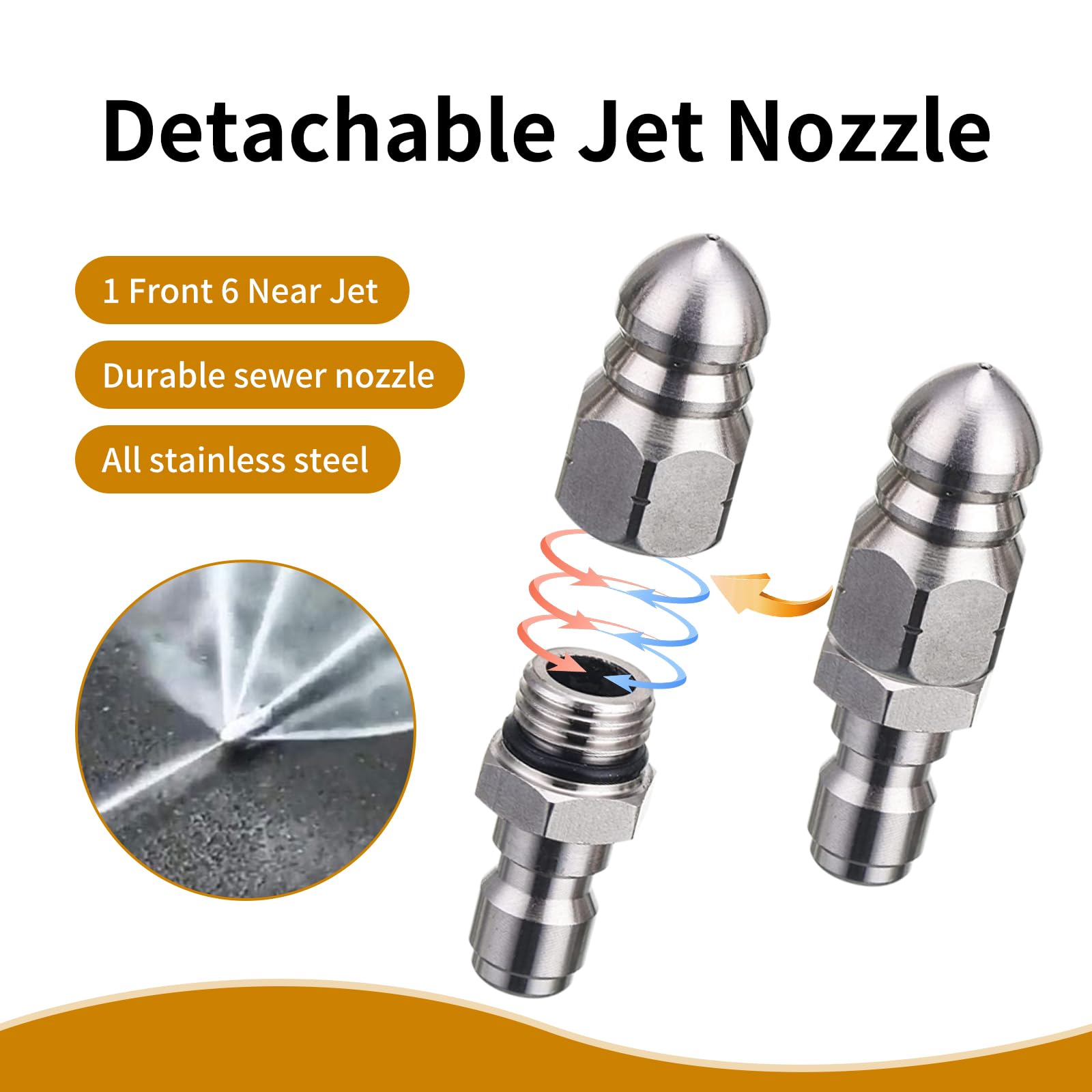 Mua Heliwoo Sewer Jetter Kit 100FT for Pressure Washer Jet Drain ...