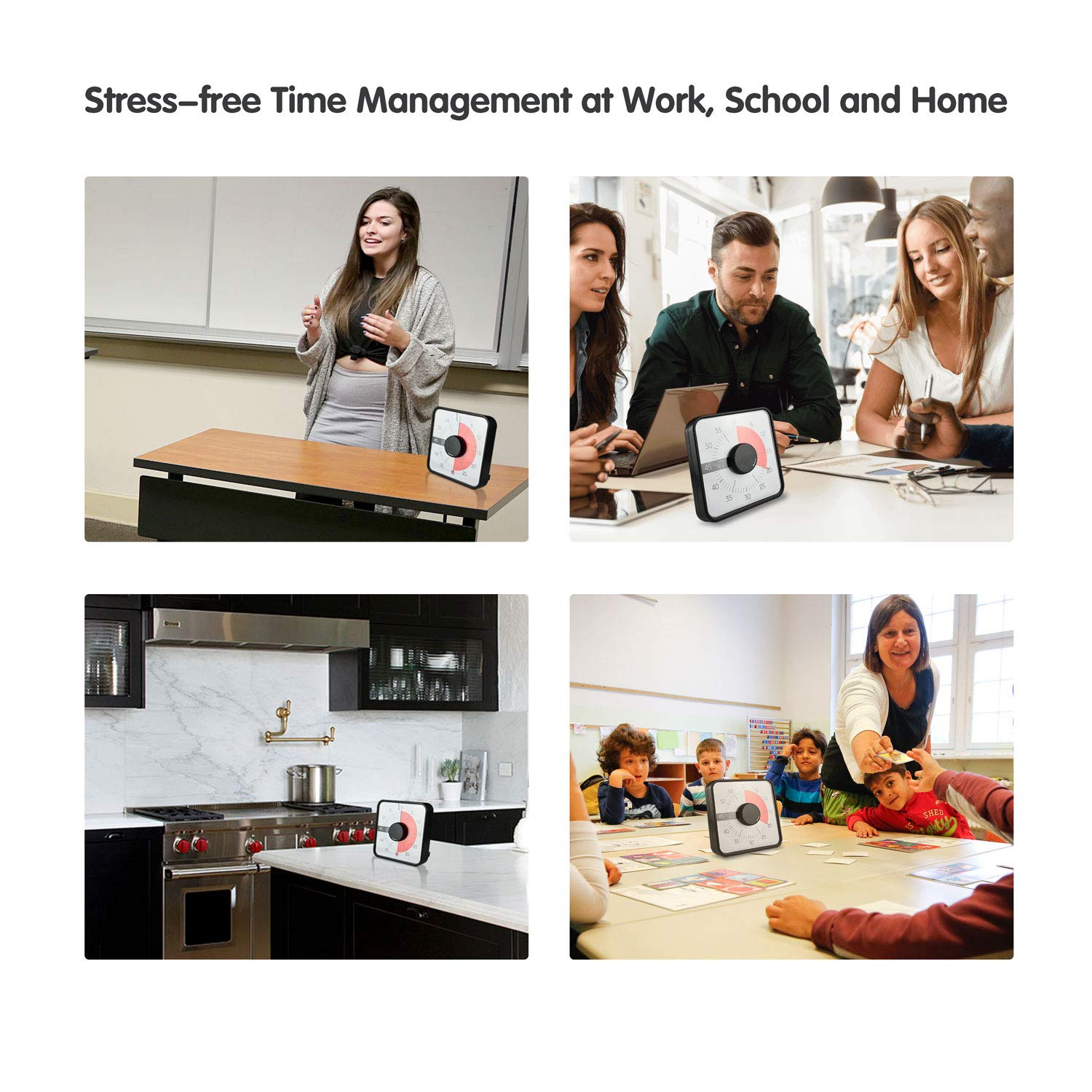 Countdown Timer 7.5 inch; 60 Minute 1 hour Visual Timer – Classroom ...