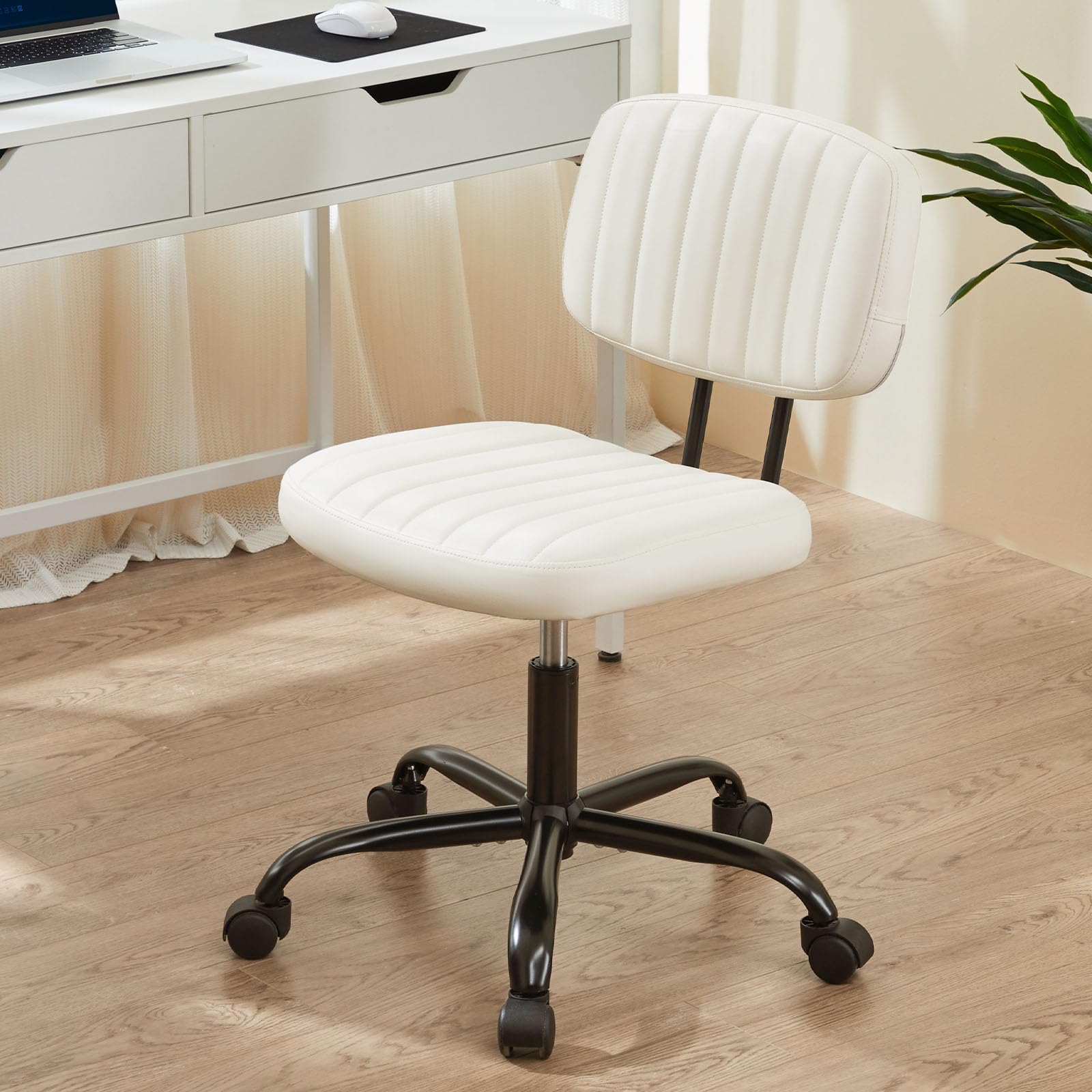 Mua Sweetcrispy Small Office Desk Chair with Wheels Armless Comfy ...