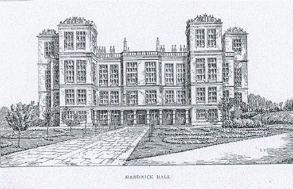 Derbyshire Hardwick Hall Pen Drawing Key Ring: Amazon.co.uk: Kitchen & Home