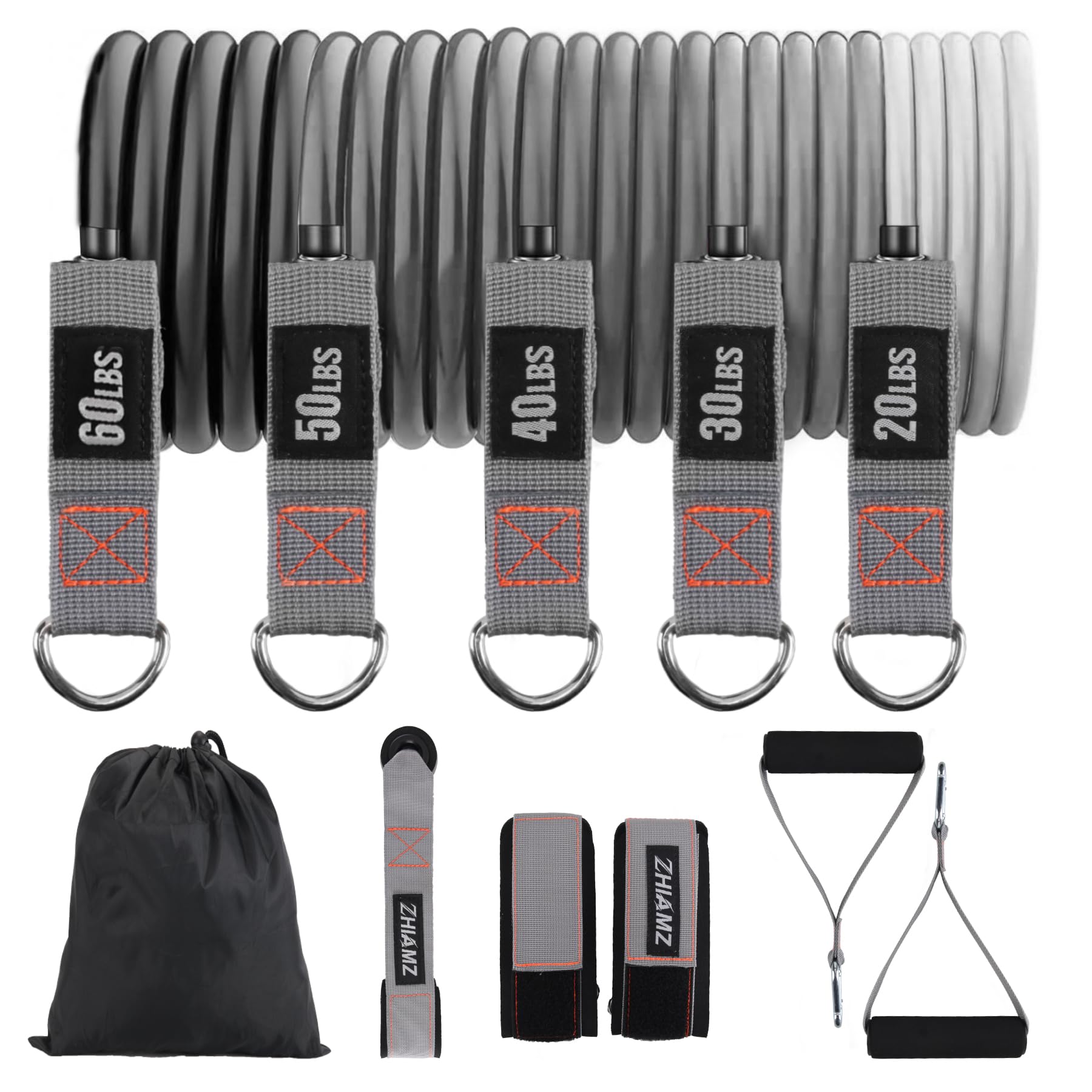 Resistance Bands with Handles, Single Resistance Bands, Exercise Bands ...