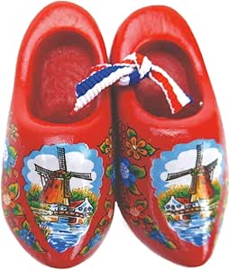 Amazon.com: Holland Wooden Shoes Pair Dutch Windmill Scene Deluxe Clogs ...