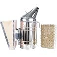Amazon.com : BeeTech Stainless Steel Bee Hive Smoker with Heat Shield ...