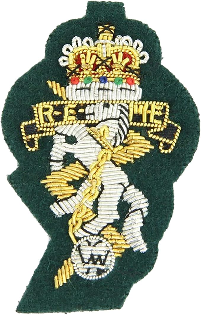 Official REME Commando Officers Wire Embroided CAP/Beret Badge (Green ...