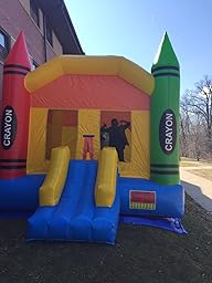 Amazon.com: Inflatable HQ Commercial Grade Crayon Bounce House with ...