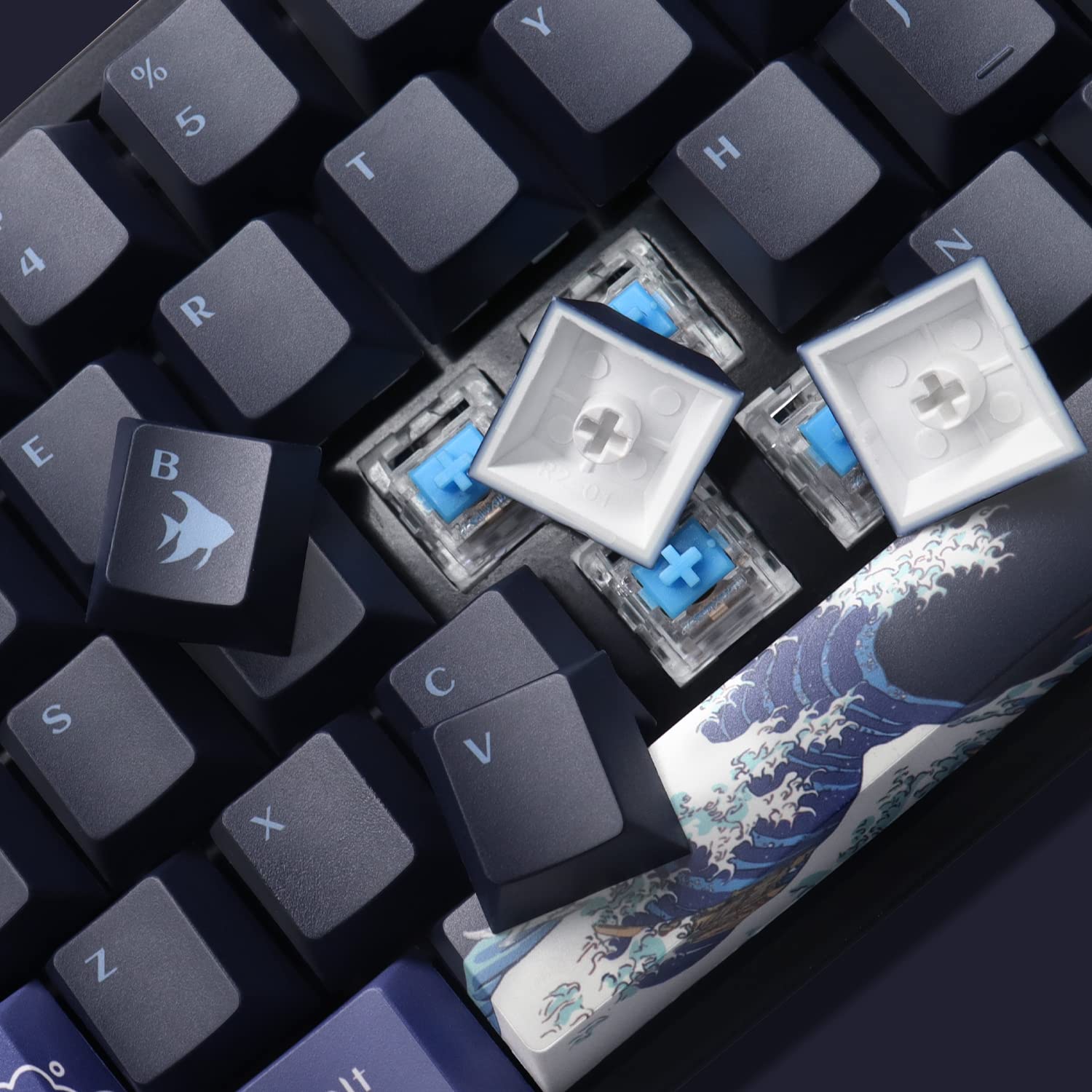 Mua XVX PBT Keycaps 60 Percent, Great Wave Off Kanagawa Japanese ...