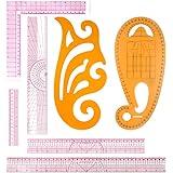 Amazon.com: NEWMAY 6 Stlye Sew French Curve Ruler Metric Shaped Plastic ...