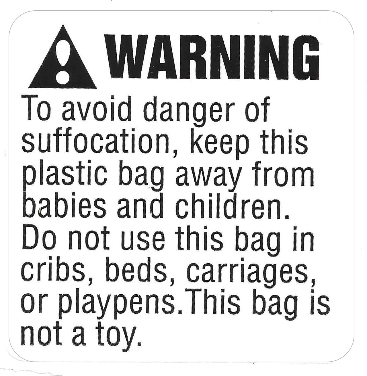 33 Amazon Suffocation Warning Label Labels Database 2020