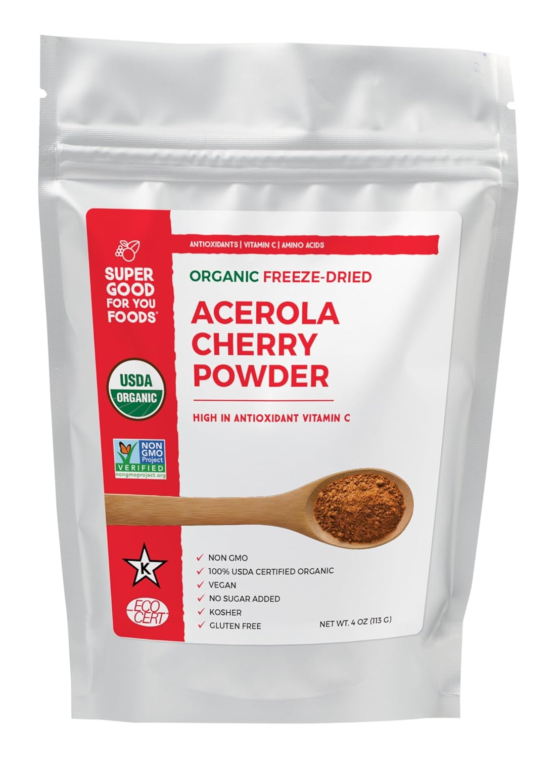 Super Good For You Foods Organic Freeze Dried Acerola Cherry Powder ...