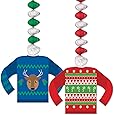 Amazon.com: Beistle Ugly Sweater Foil Danglers, 30", Multicolor ...