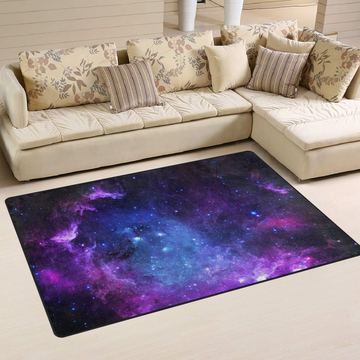 Use7 Universe Galaxy Nebula Outer Space Area Rug Rugs Carpet for Living ...