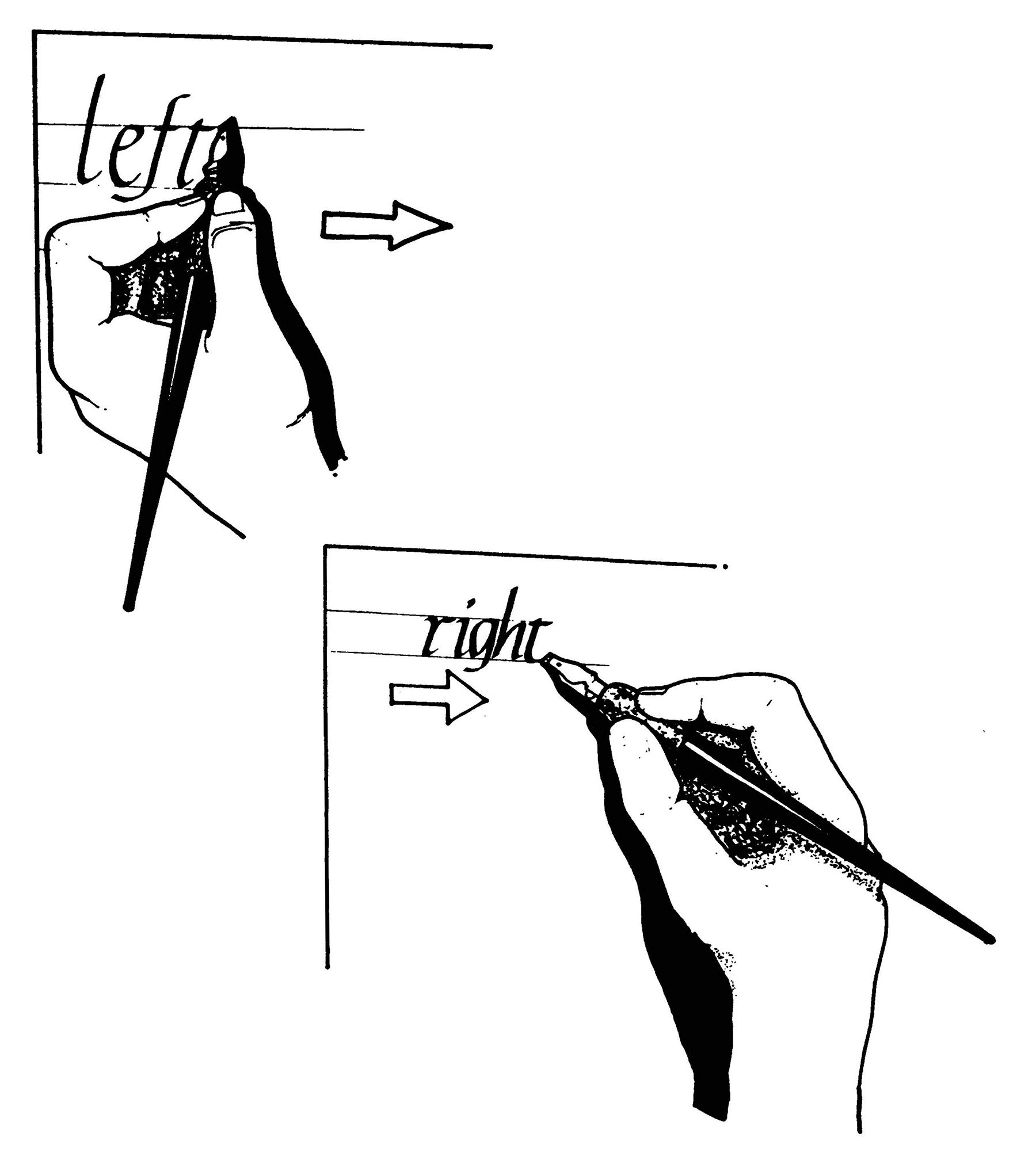 Left-Handed Calligraphy (Lettering, Calligraphy, Typography)