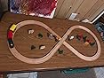 Amazon.com: On Track USA Wooden Train Set Figure 8 Wooden Train Track ...