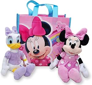 Amazon.com: Disney 10" Plush Minnie Mouse & Daisy Duck 2-Pack (Pink ...