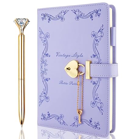 Mua Diary with Lock and Diamond Pen for Girls,A5 PU Leather Notebook ...