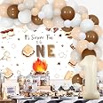 Amazon.com: JOYMEMO S'more 1st Birthday Decorations - Smore Balloons ...