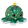 TeeTurtle - The Original Reversible Octopus Plushie - Christmas Trees ...