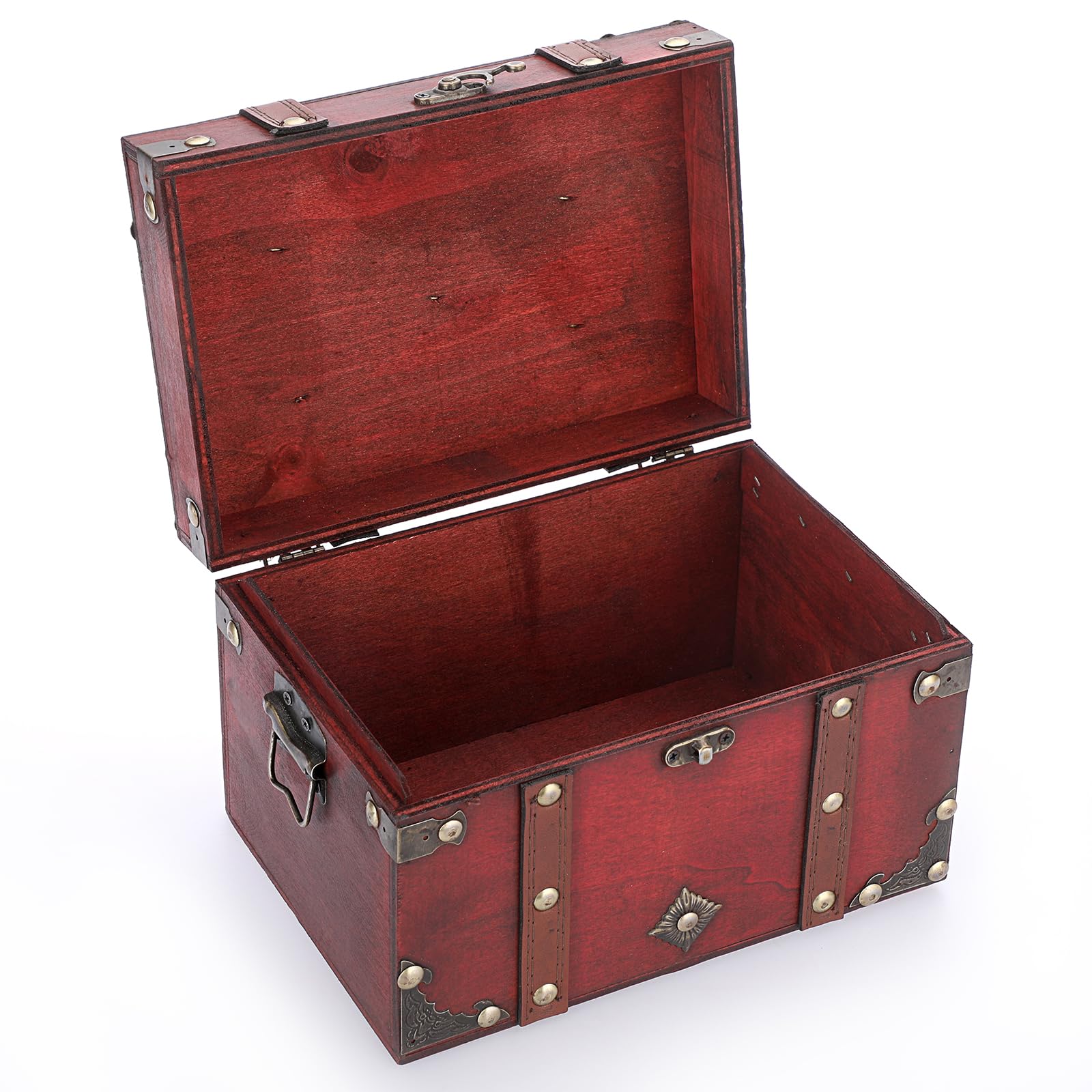 ELLDOO Vintage Treasure Chest Box, Pirate Keepsakes Box for Gifts ...