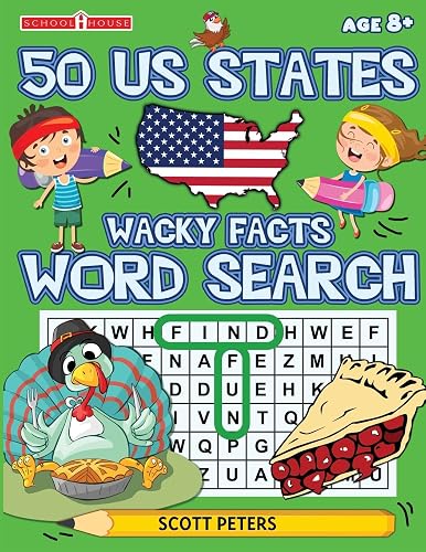 Wacky Facts Word Search: 50 US States (Play and Learn) in Kuwait ...