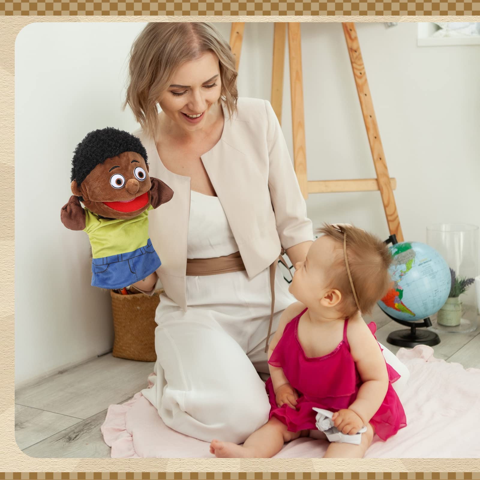 Mua 6 Pcs Family Hand Puppet Set 11.8 Inch Family Members Puppets with ...