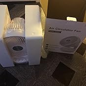 MYCARBON Desk Fan 6.8m/s Powerful Air Circulator Turbo Fan 35dB Quiet ...