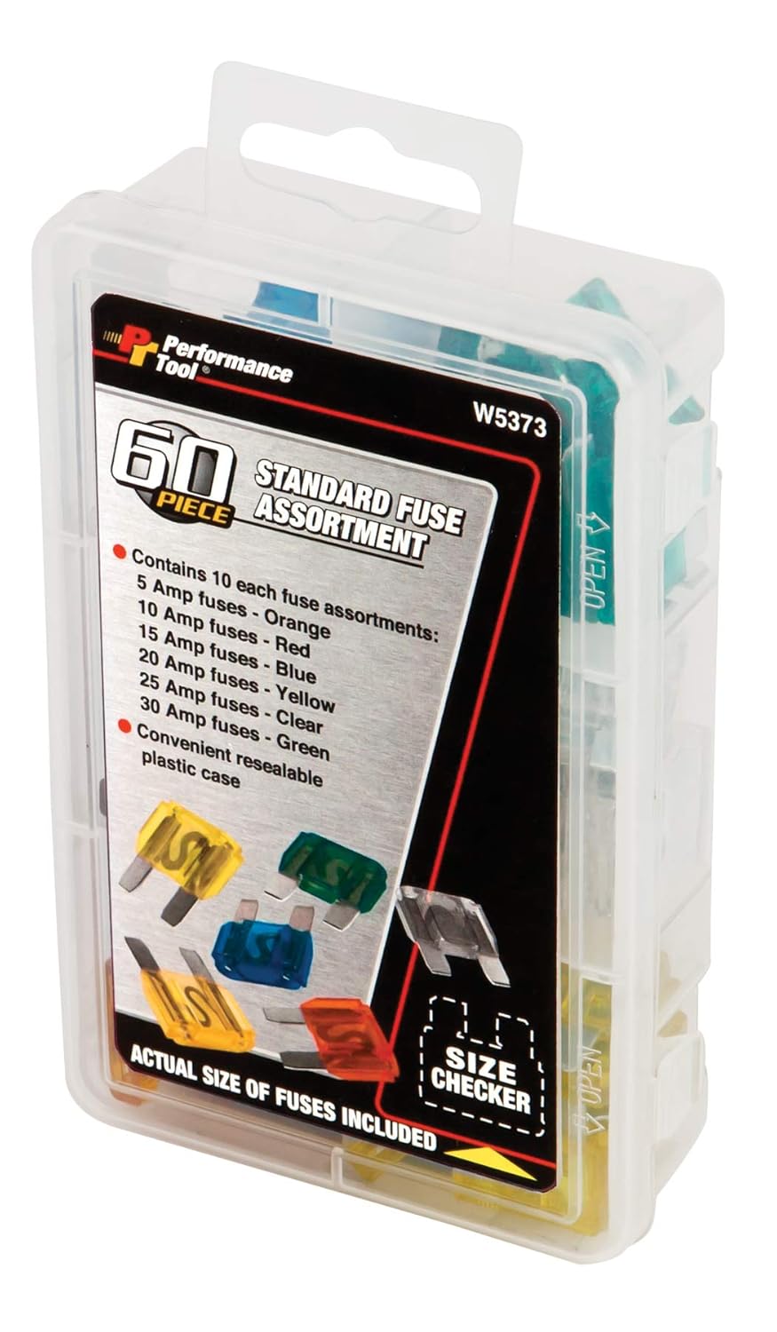 Amazon.com: Performance Tool W5373 60-Piece Standard Fuse Assortment ...