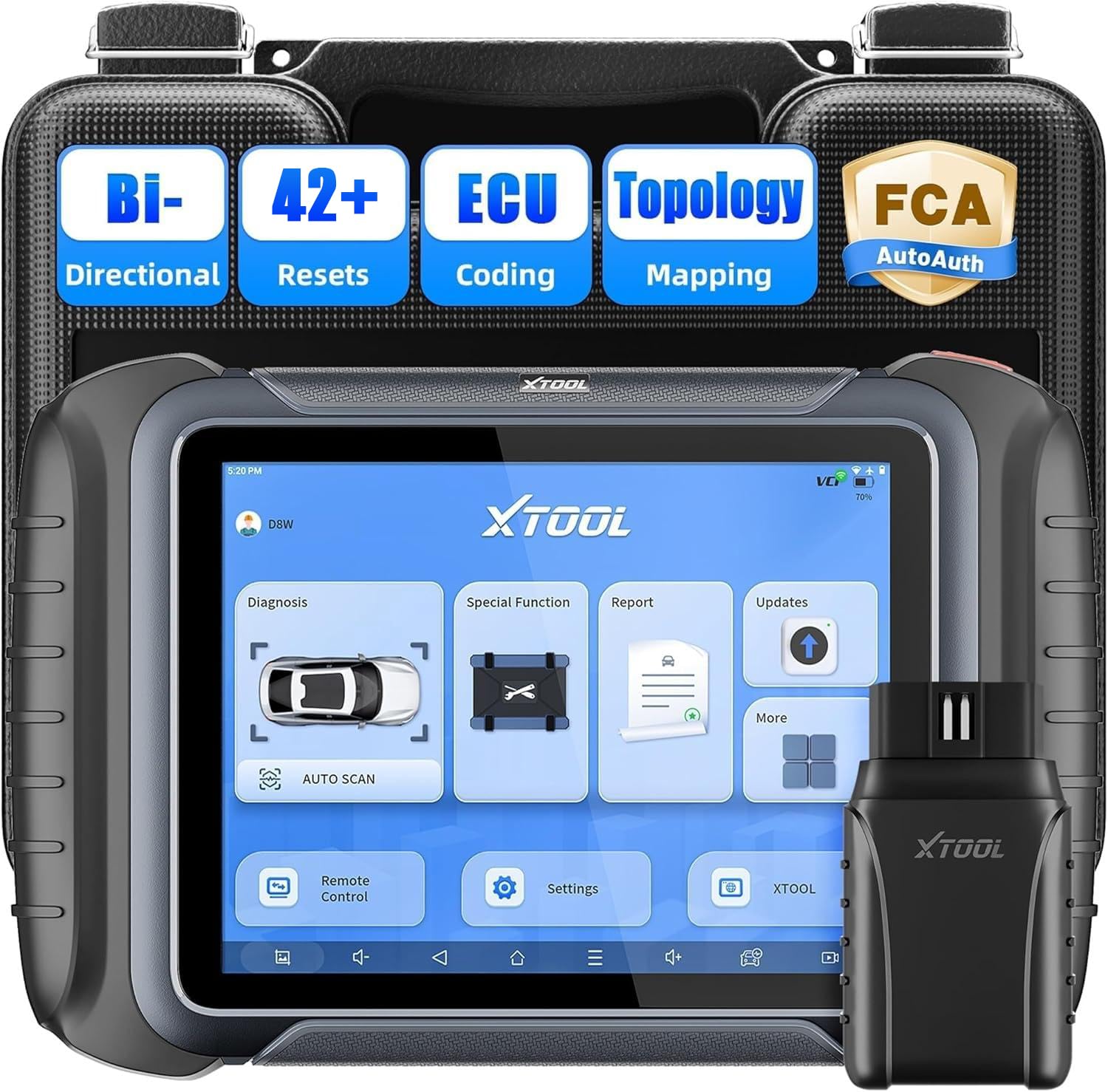 Mua XTOOL D8W OBD2 Scanner Diagnostic Tool Wireless Bidirectional Scan ...