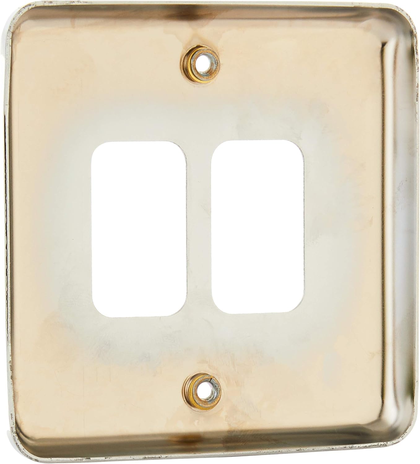 MK K3432PCR ‘Albany Plus’ Grid Cover Plate – Polished Chrome – 2 Module ...