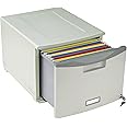 Storex File Drawer with Lock, 18-Inch, Light Grey (61251B01C) : Amazon ...