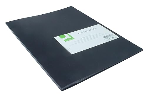 Q Connect A4 40-Pocket Presentation Display Book - Black: Amazon.co.uk ...
