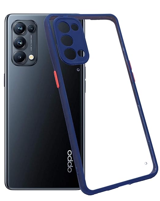 mobbysol® Oppo Reno 5 Pro Back Cover Clear Transparent Shock Proof ...