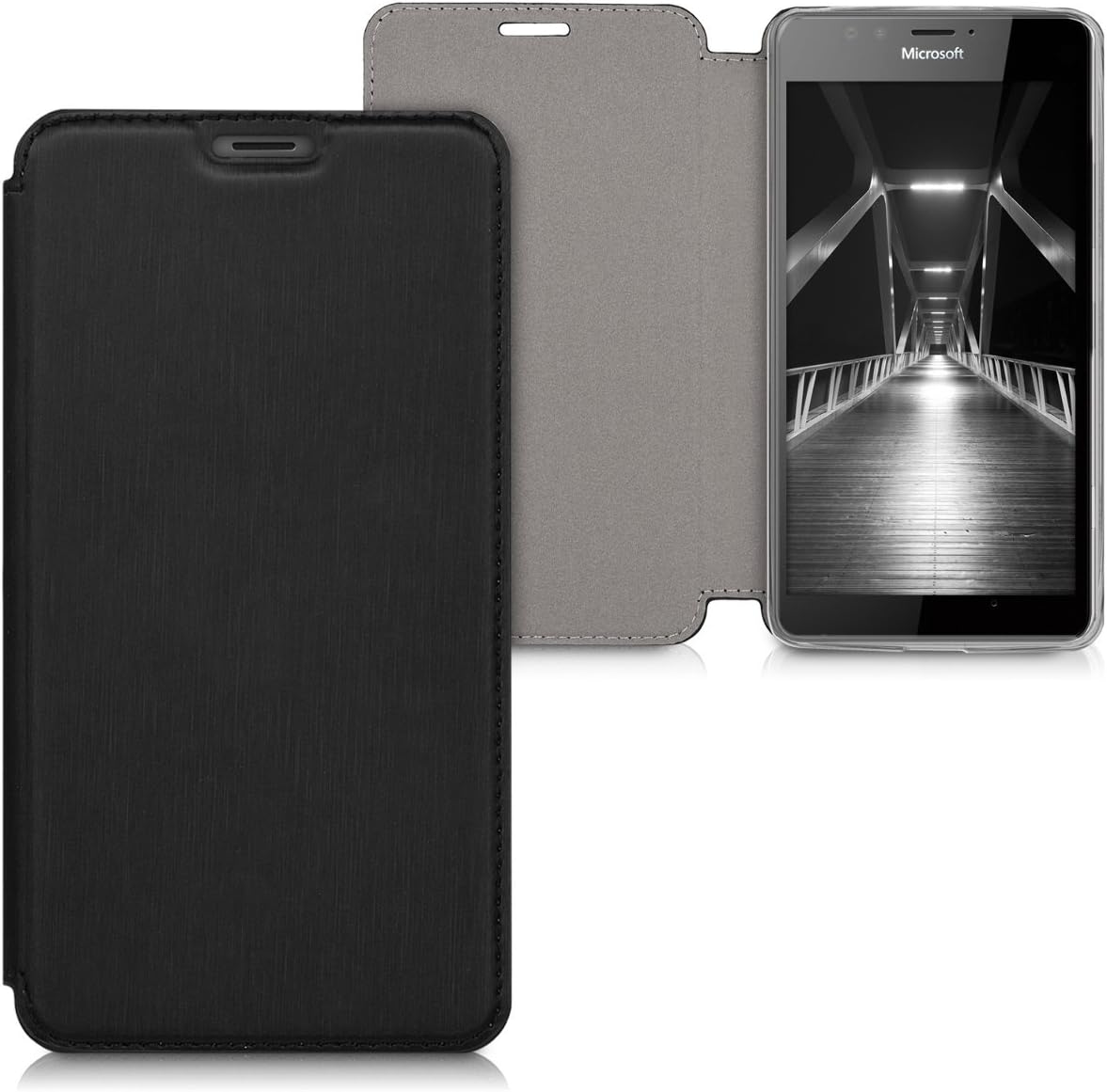 kwmobile Microsoft Lumia 950 Hülle - Flip Handy Schutzhülle - Cover ...